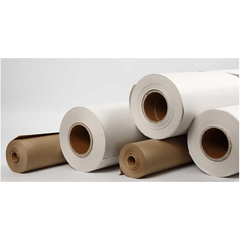 Rollo de papel blanco estilo periódico